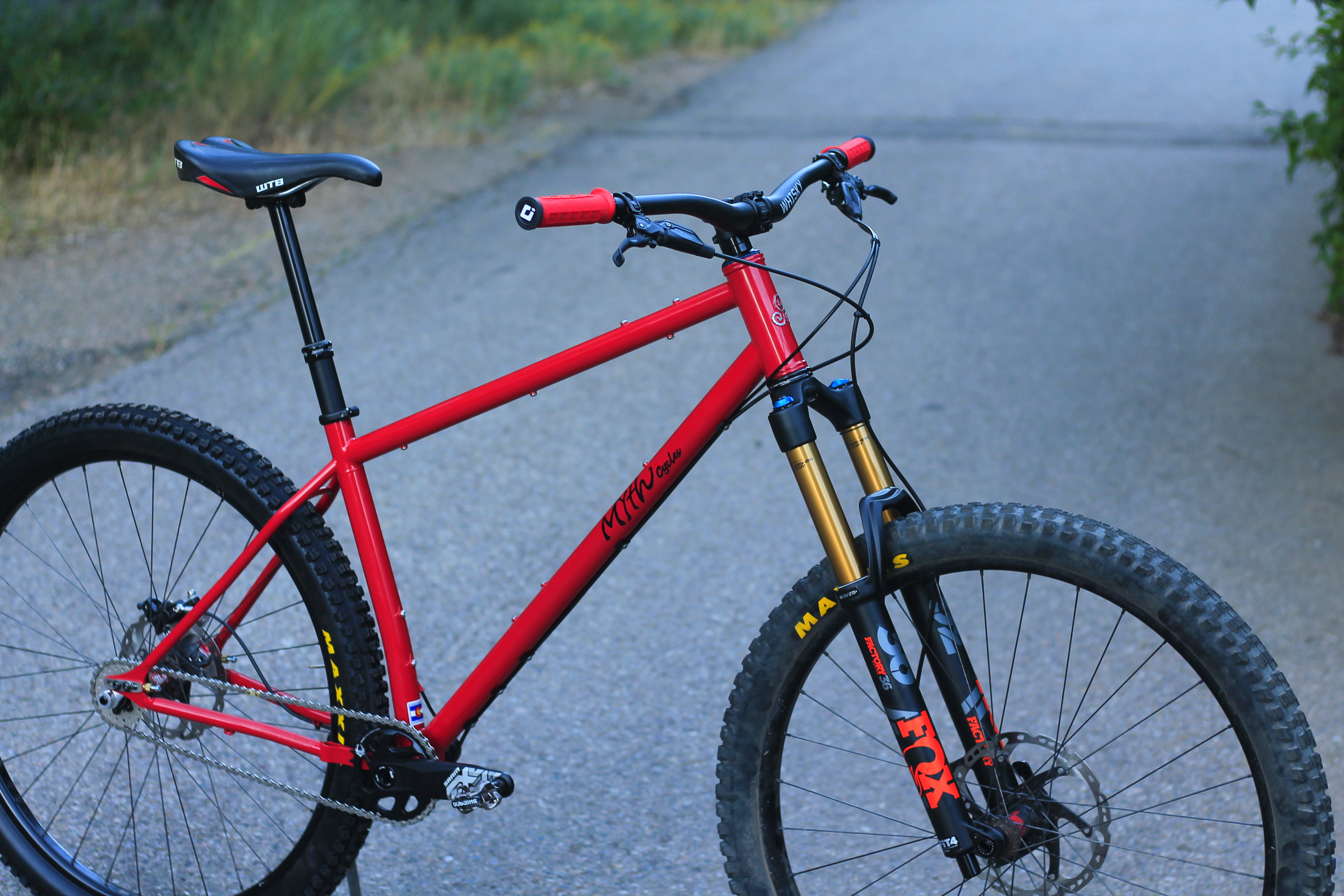 Full Custom, long travel hardtail, Red - Myth Cycles