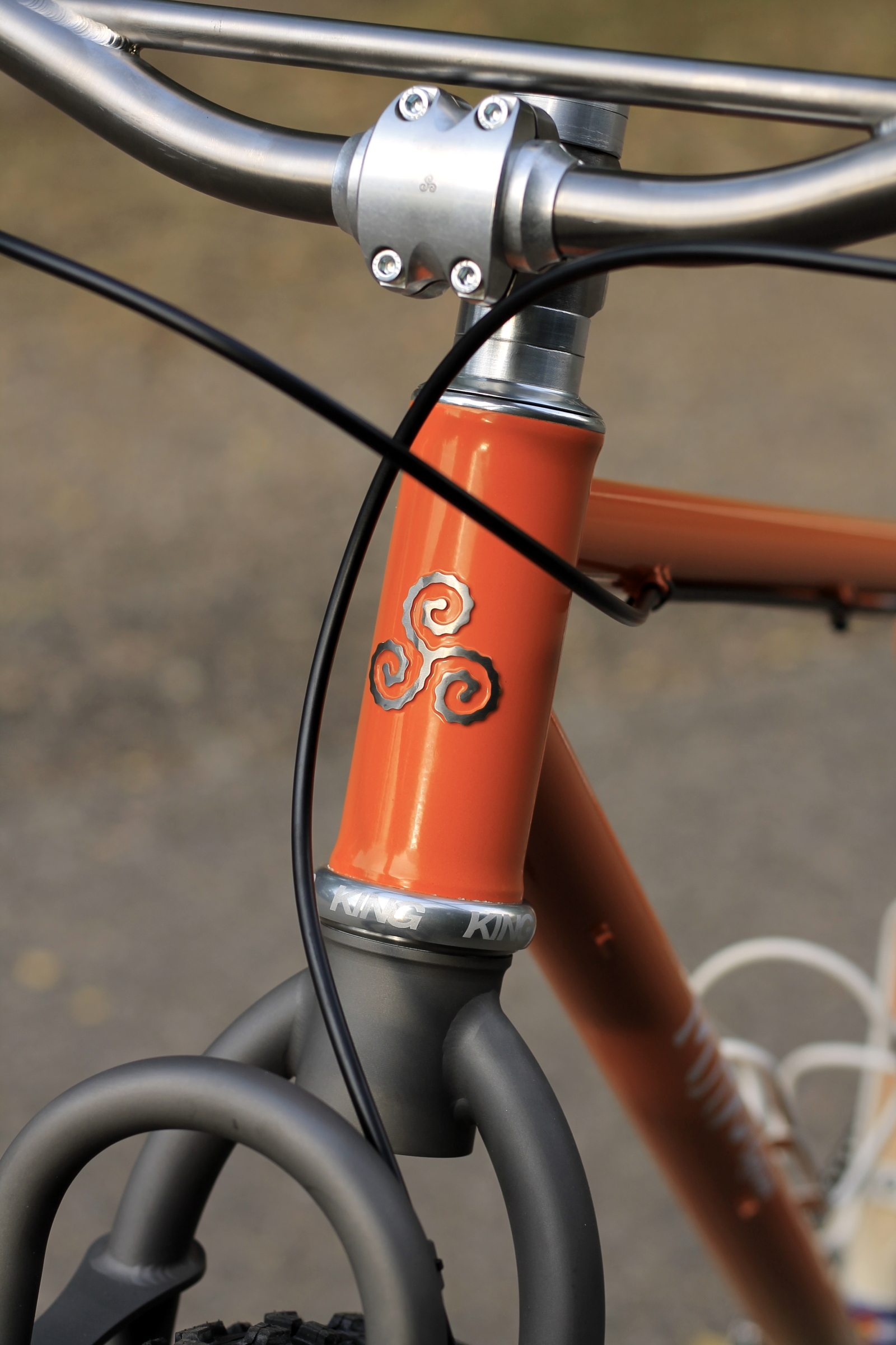 Full Custom, Orange/cream, Black Sheep collab, Singlespeed - Myth Cycles